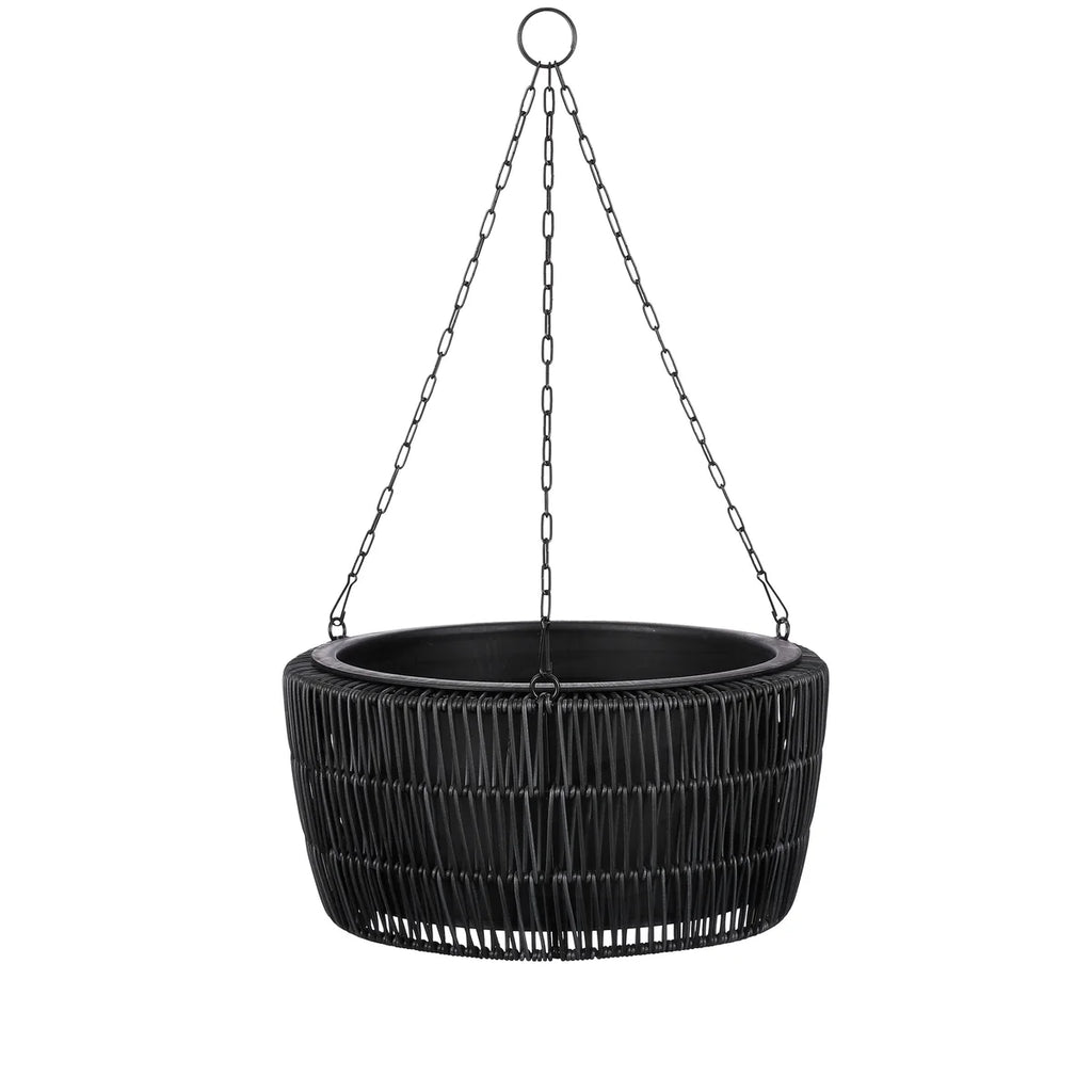 Pot suspendu noir - Peta bowl hanging black - 14.25x6.75" – FleurExcel Inc.