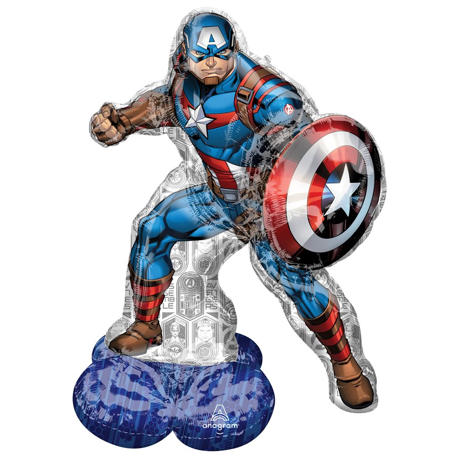 BALLON M.48'' MARVEL AVENGERS CAPTAIN AMERICA AIRLOONZ Code de produit ...