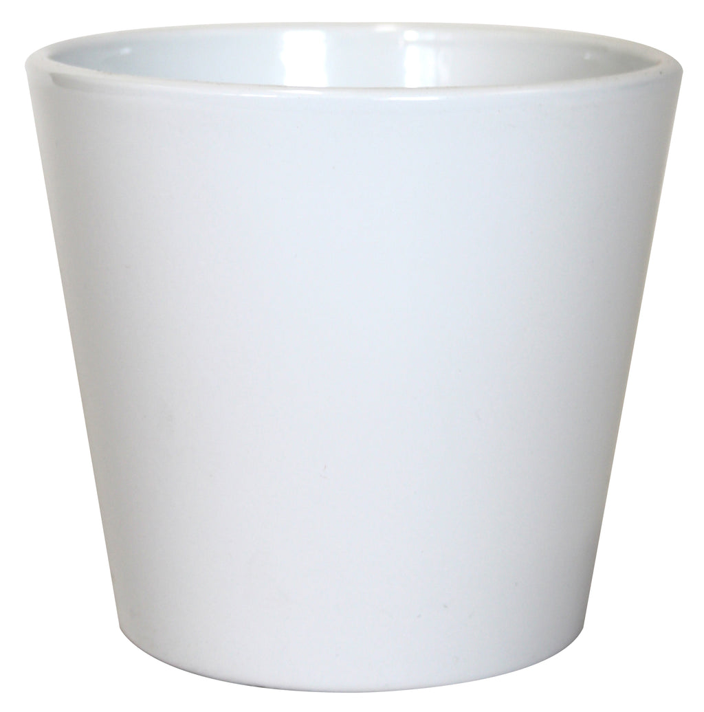 Cache pot Mandy 5" Blanc Ceramic – FleurExcel Inc.