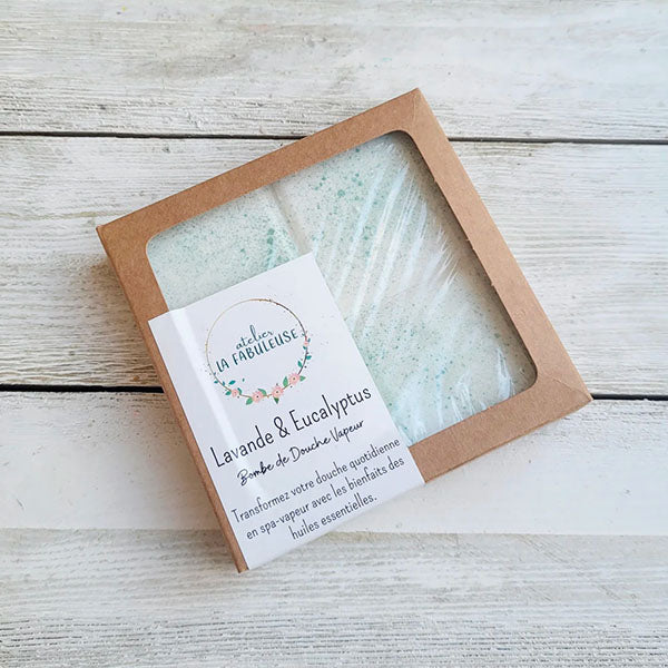 Bombes de douche vapeur au menthol - Lavande et Eucalyptus - Atelier L ...